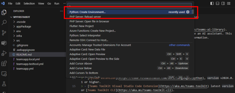 Teams Toolkitを使ってAIと会話できるTeamsボットを構築する｜Teams AI library | 仕事のあれこれ